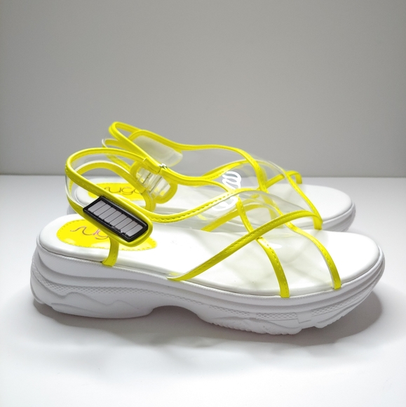 Sugar | Shoes | Sugar Neon Zappy Double Strap Sandals | Poshmark